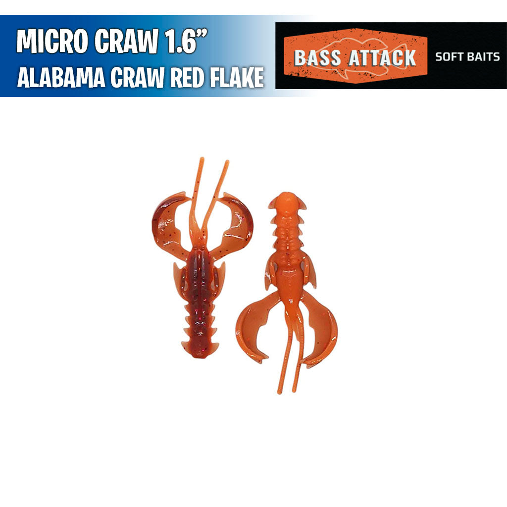Micro Craw 1.6" - Bass Attack | Fishing Depot.mx