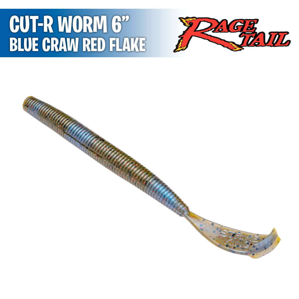 Rage Cut-R Worm 6" - Rage Tail | Fishing Depot.mx