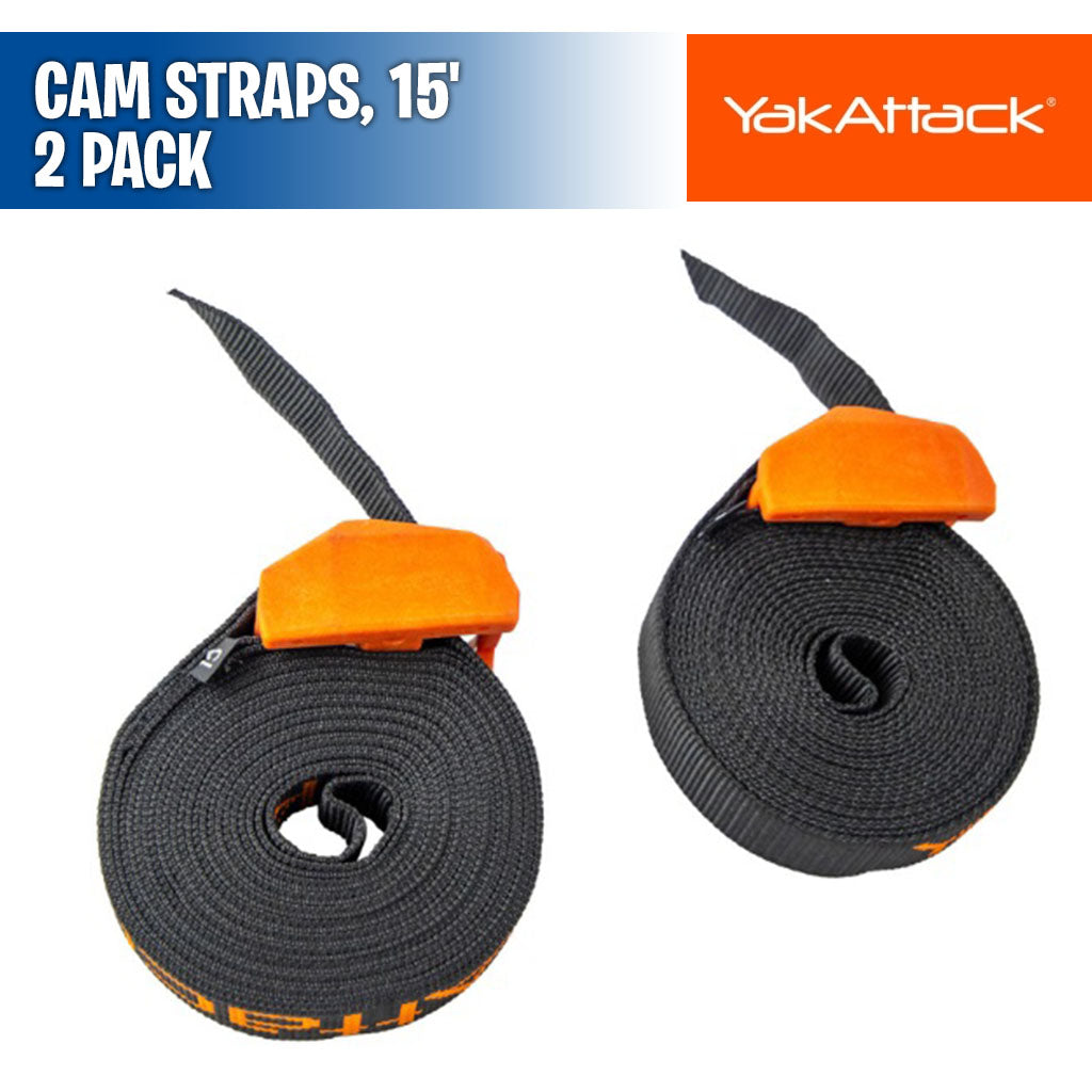 Cam Straps, 15', 2 Pack - YakAttack | Fishing Depot.mx