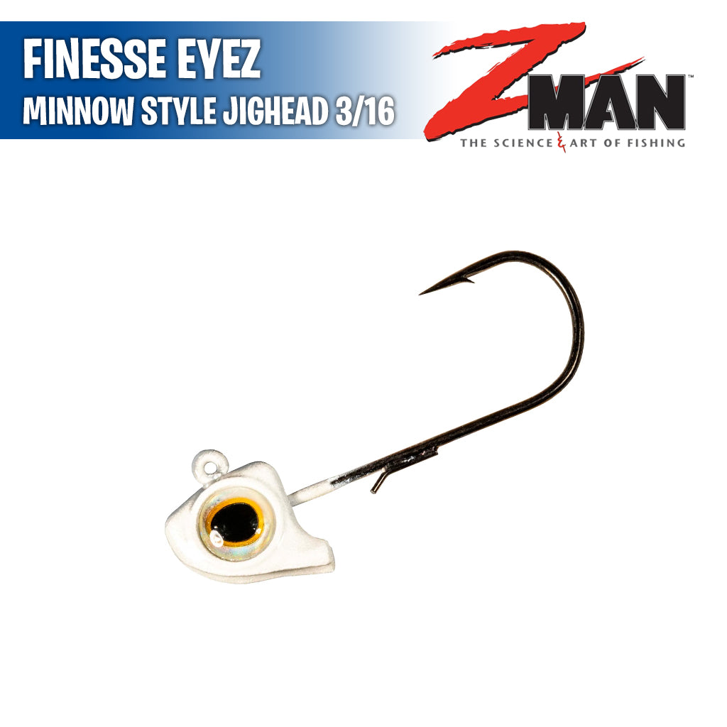 Finesse Eyez Minnow-Style Jigheads - Z Man | Fishing Depot.mx