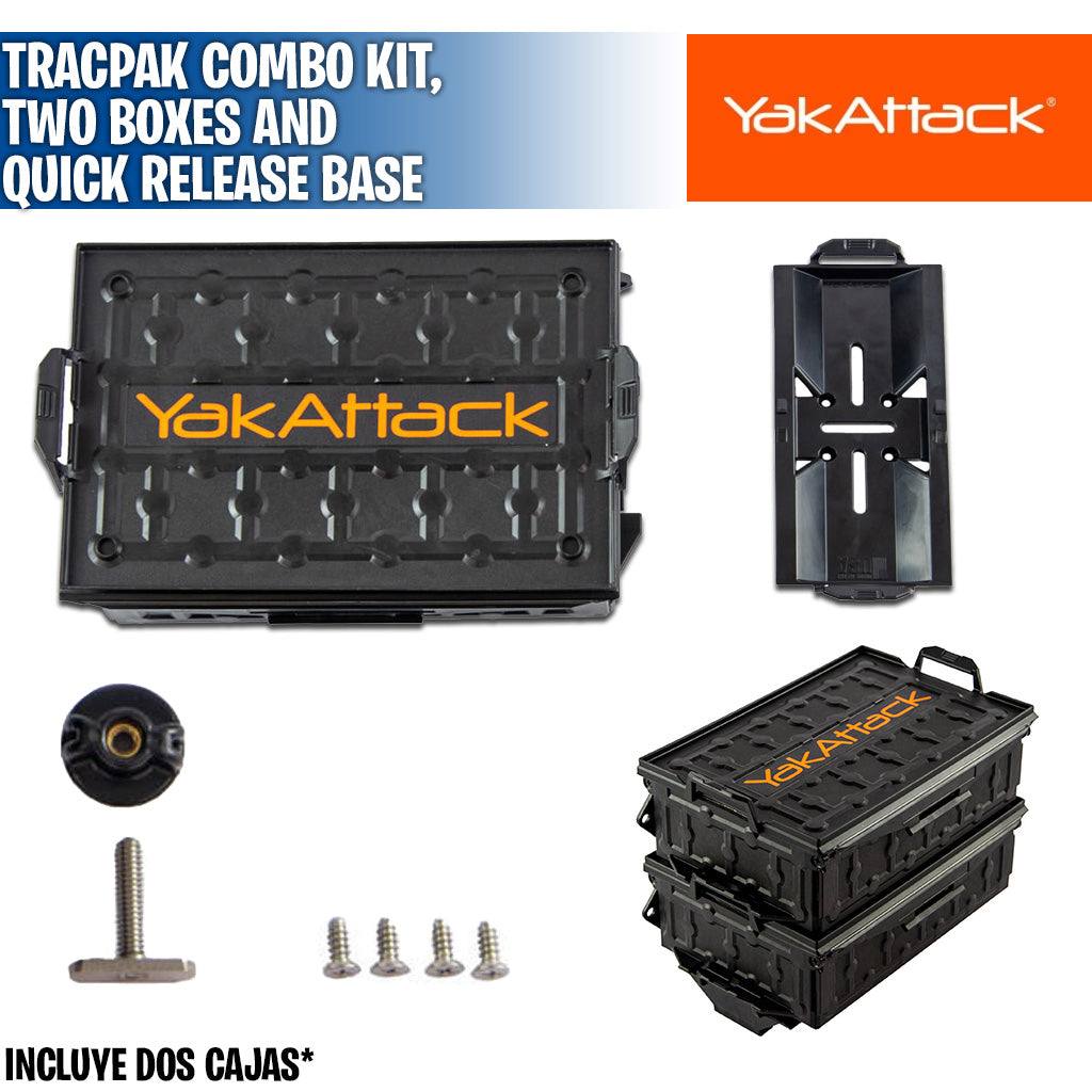 TracPak Combo Kit, Two Boxes and Quick Release Base - YakAttack ...
