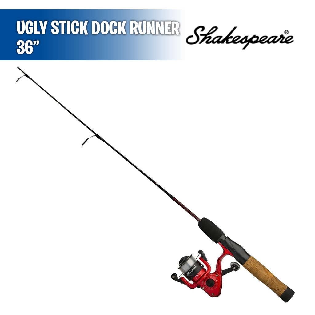 Ugly Stick Dock Runner 36" - Kids Fishing Combo Spinning - Shakespeare ...